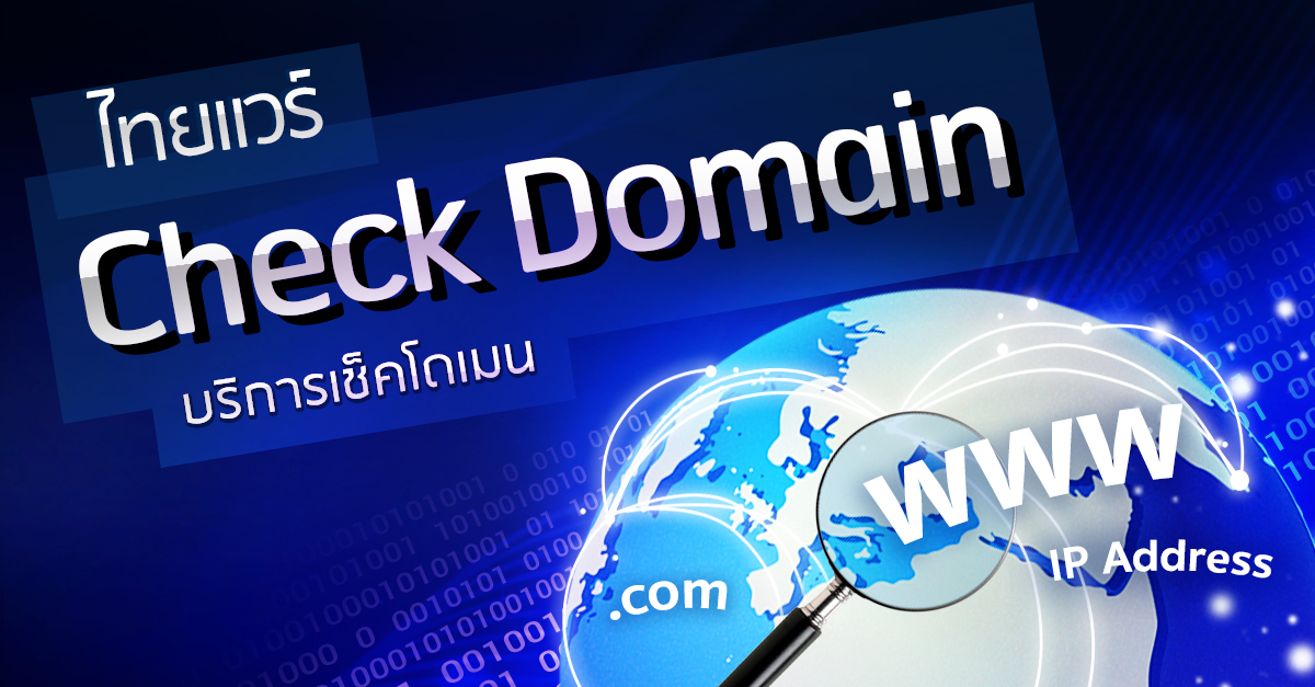 เช็คโดเมน (Check Domain) หรือ WHOIS